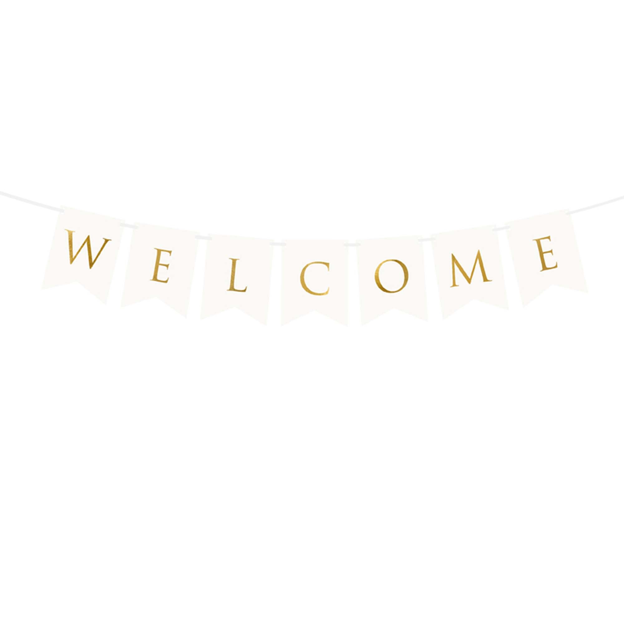 Classic Wedding Welcome Pennant Banner