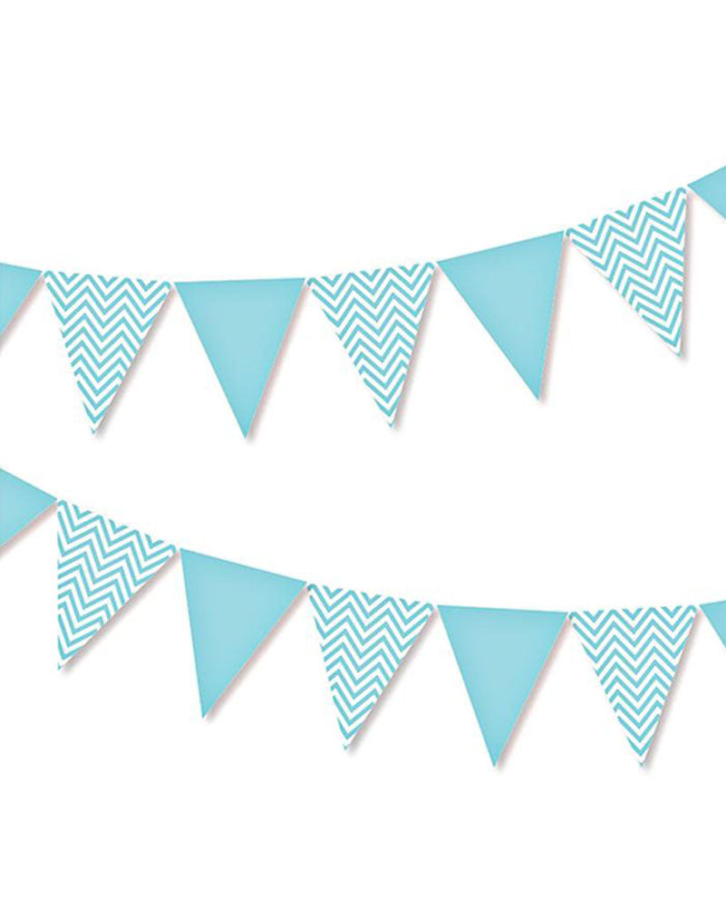 Blue Chevron Bunting – CostumeBox Australia
