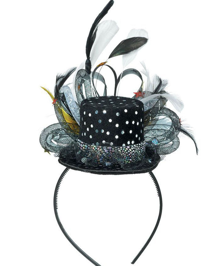 Deluxe Hollywood Mini Top Hat Headband