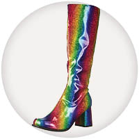 Go Go Boots | White Go Go Boots | Express Delivery