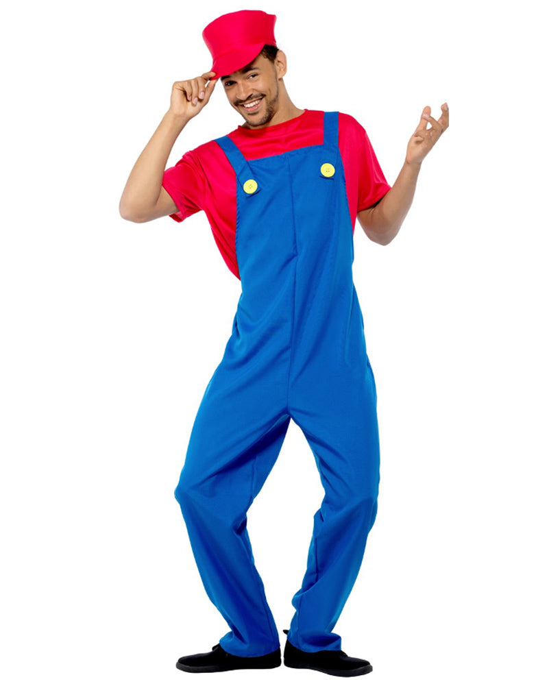 Red Plumber Guy Mens Costume