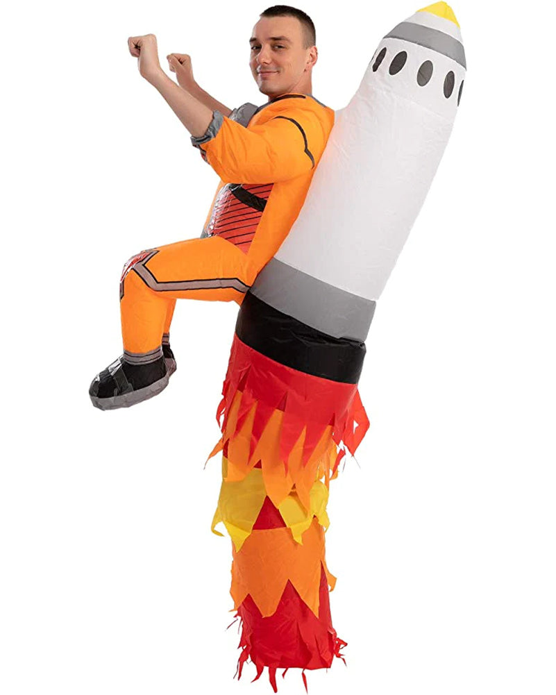 Astronaut On A Rocket Inflatable Adult Costume