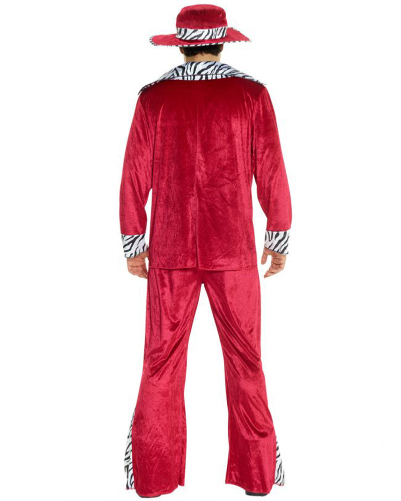 Burgundy Pimp Daddy Mens Costume – CostumeBox Australia