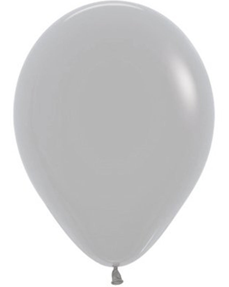 Fashion Grey 30cm Latex Balloons Pack of 50