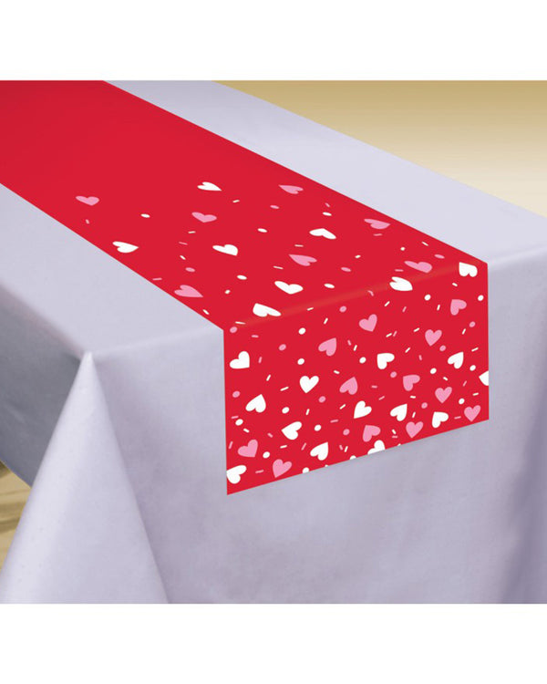 Hearts Fabric Table Runner 1.8m