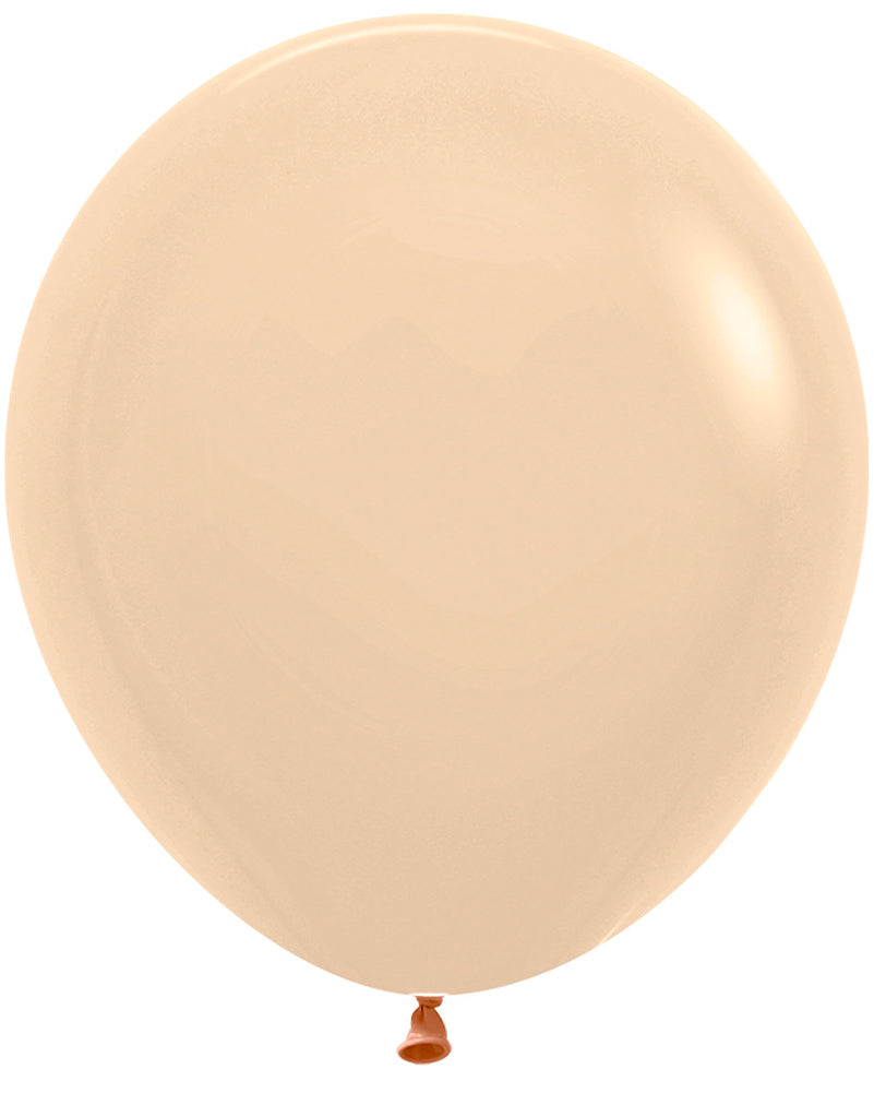 Pastel Matte Malibu Peach 45cm Latex Balloons Pack of 6