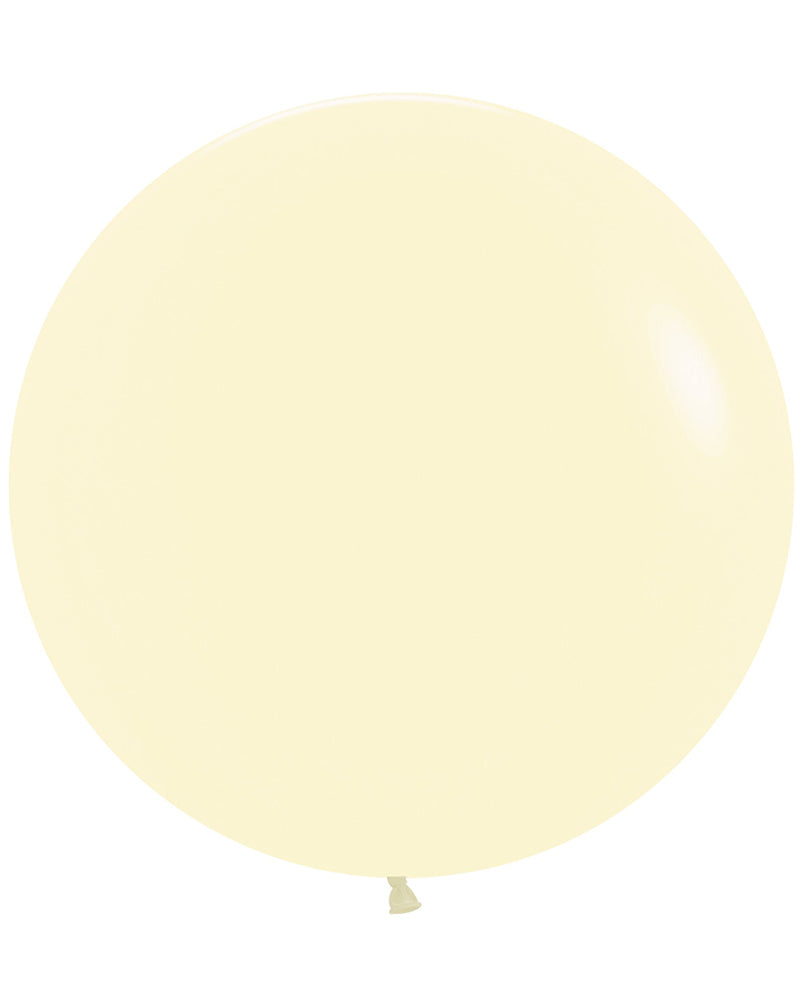 Pastel Matte Yellow 60cm Latex Balloons Pack of 10