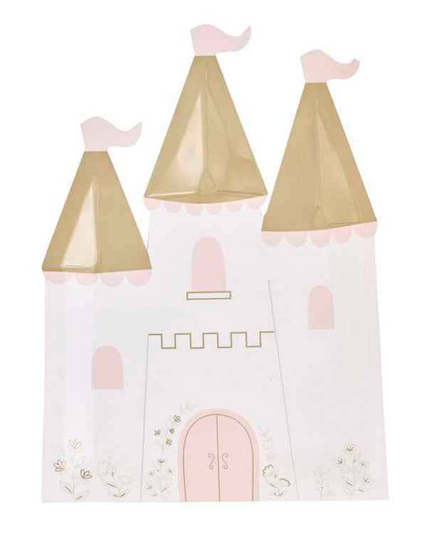 Princess Party Castle Paper Plates Pack of 8