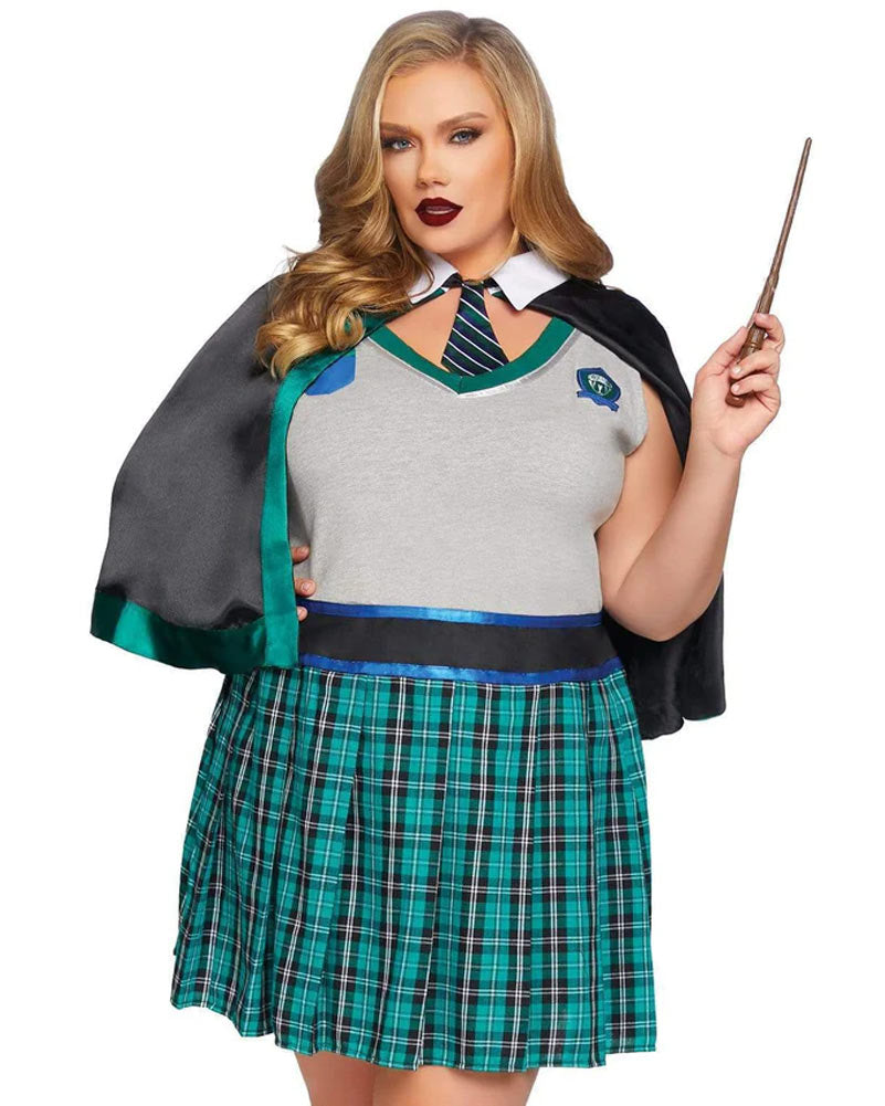 Sinister Spellcaster Student Uniform Plus Size Womens Costume