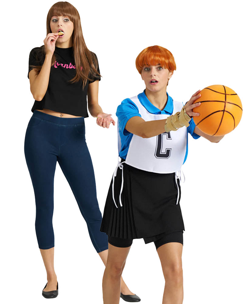 The Hornbag and Shazza Deluxe Wig Iron On and Netball Bib Kit