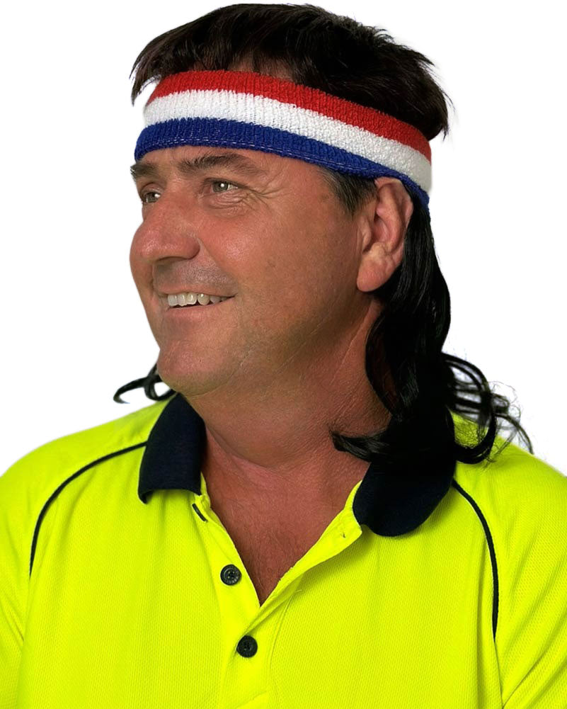 Trevor The Tease Black Magic Mullet Headband – CostumeBox Australia