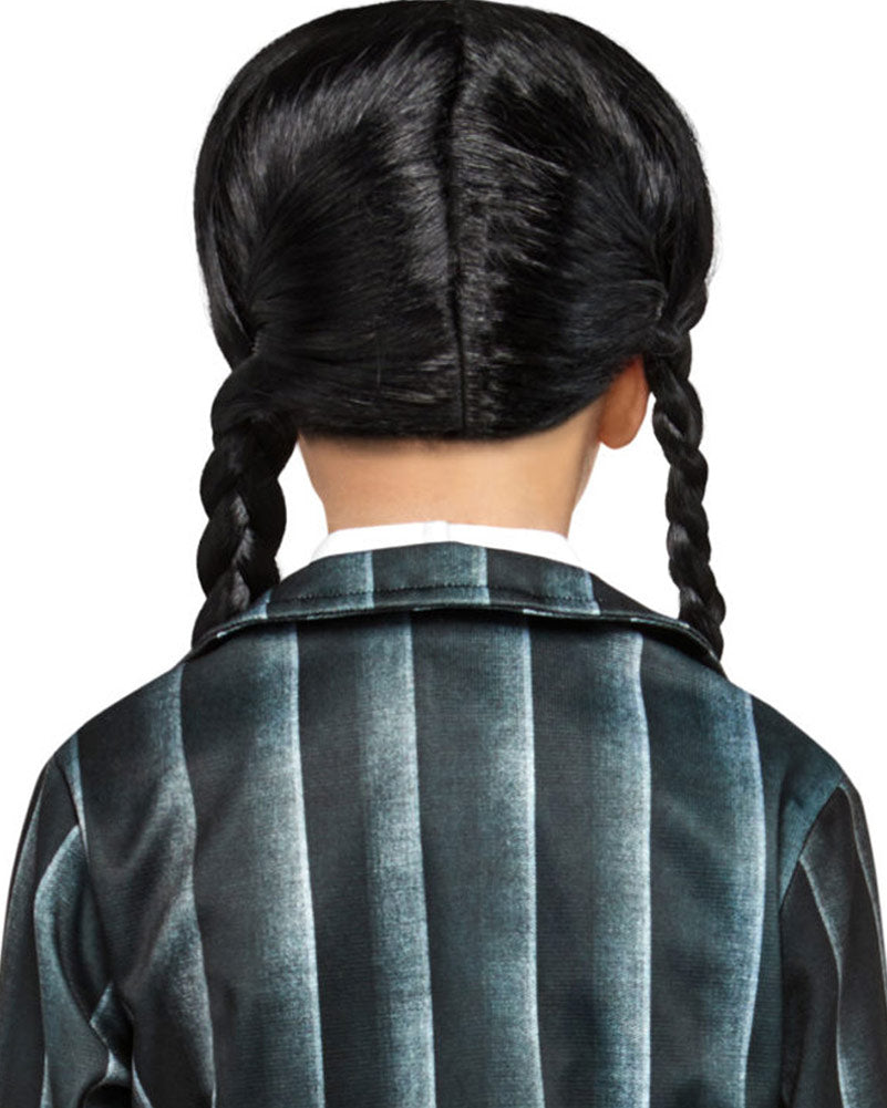 Wednesday Nevermore Wednesday Black Plaited Kids Wig