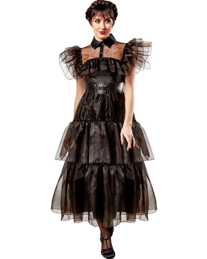 Wednesday Raven Dress Womens Costume