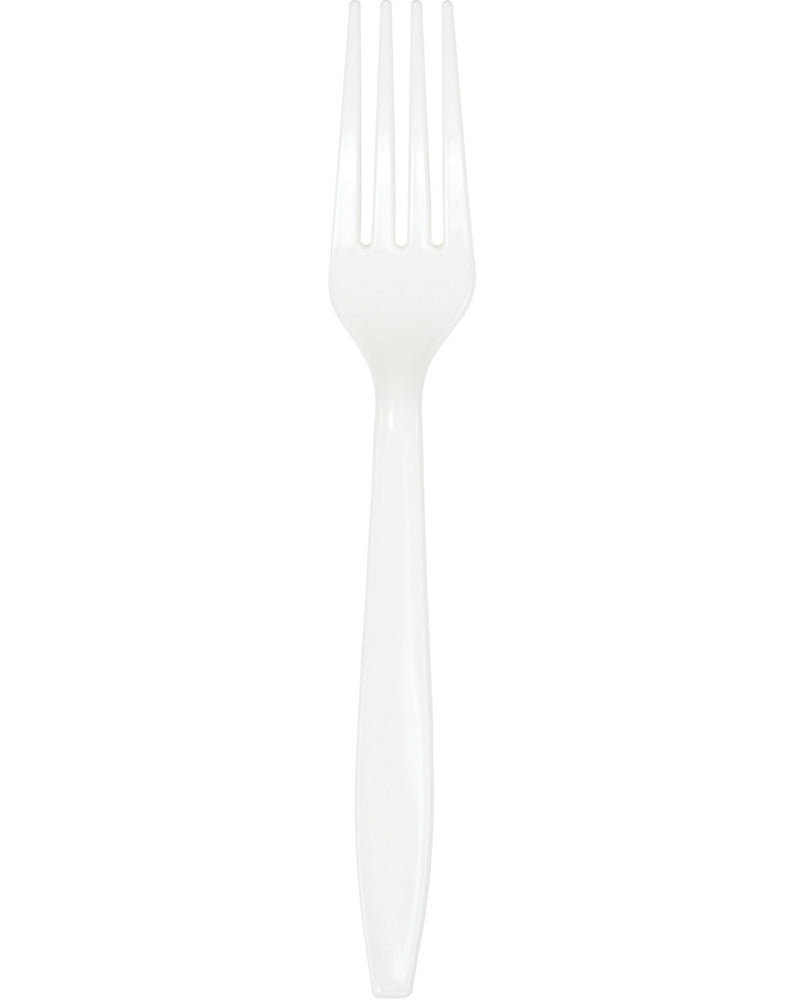 White Premium Forks Pack of 24