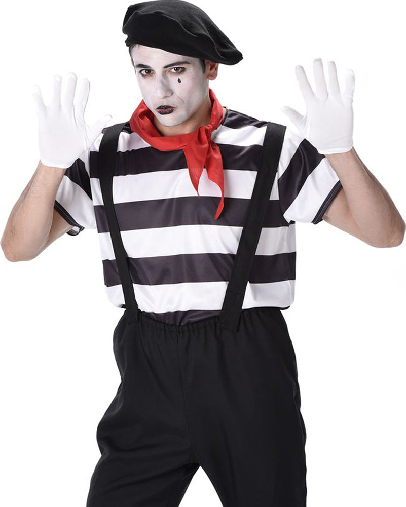 Mime Artist Mens Costume