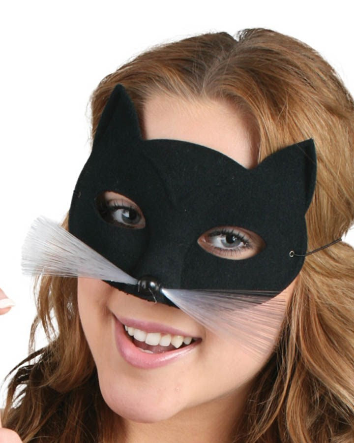 Tabby Cat Black Eye Mask