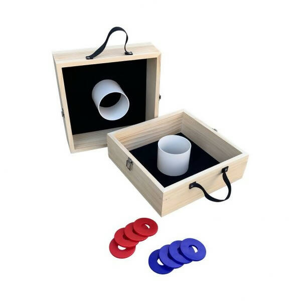Washers Game Set with Red and Blue Washers