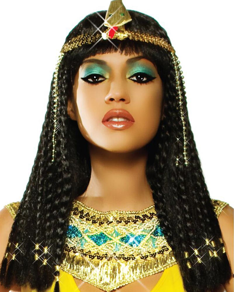 Cleopatra Goddess Braided Black Wig