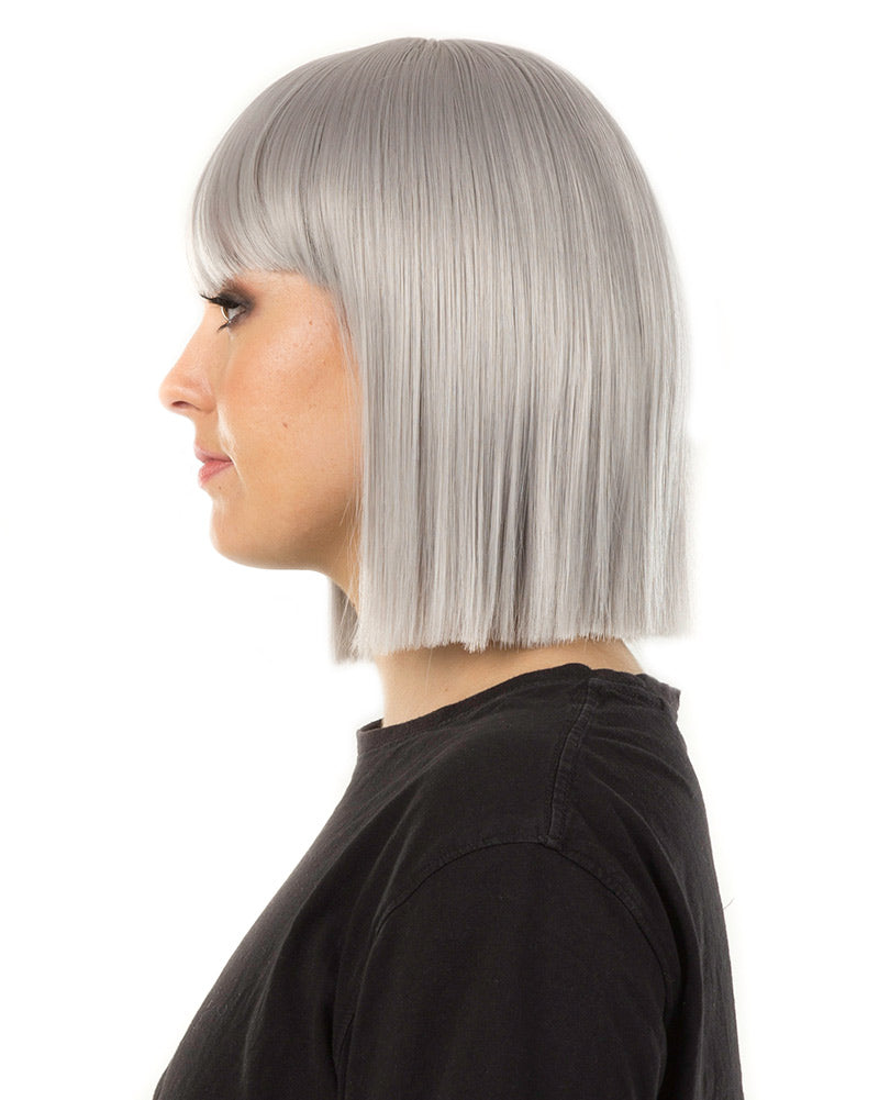 Fashion Deluxe Grey Bob Wig