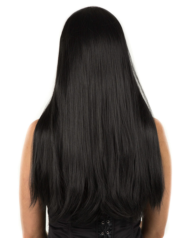 Gothic Deluxe Long Black Wig – CostumeBox Australia