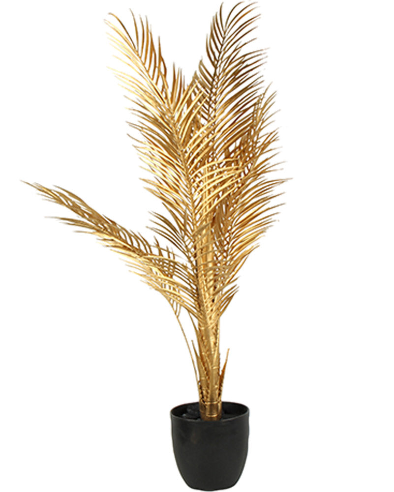 Gold Artificial Palm Tree 85cm