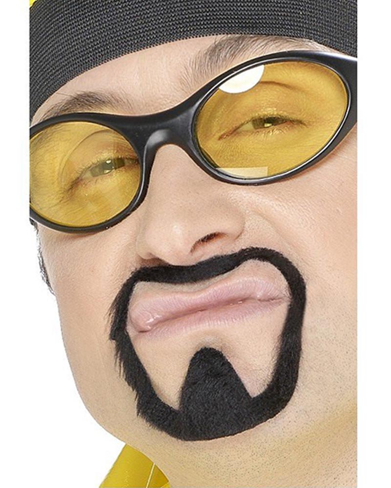 2000s Herb Warrior Tash and Goatee Beard Set