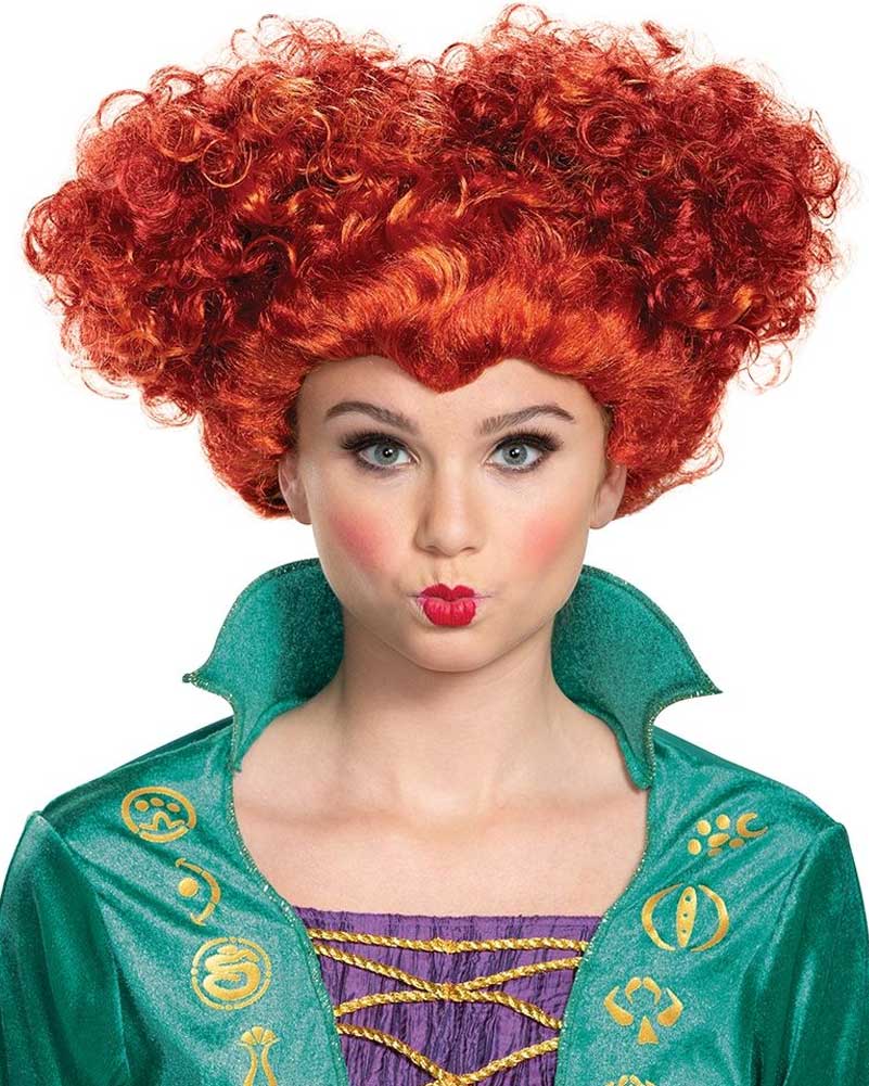 Hocus Pocus Wini Deluxe Short Red Curly Wig – CostumeBox Australia