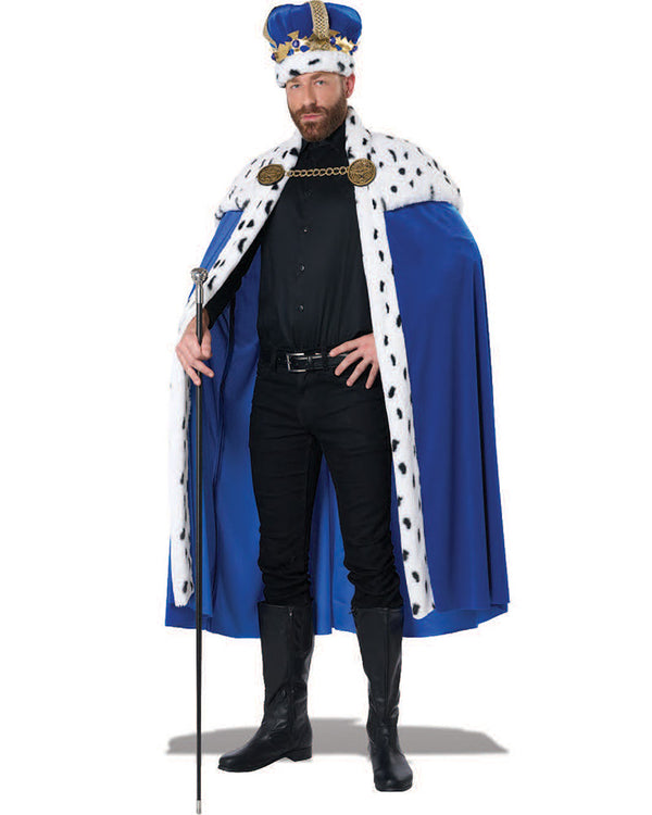 Royal Blue Cape and Crown Set