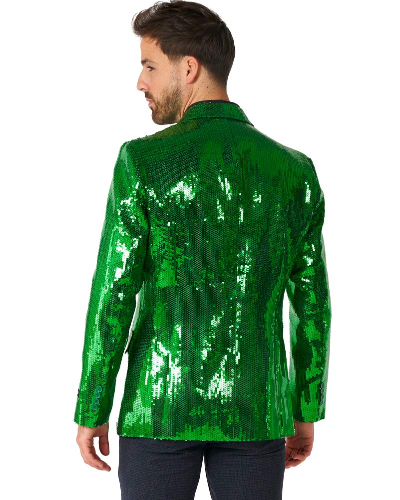 Sequins Green Mens Suitmeister Jacket