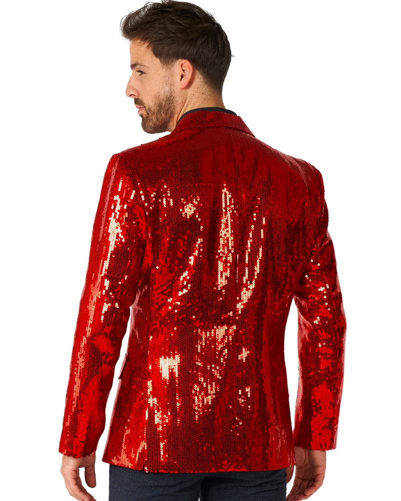 Sequins Red Mens Suitmeister Jacket