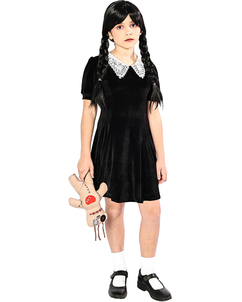 Spooky Goth Girl Deluxe Kids Costume – CostumeBox Australia