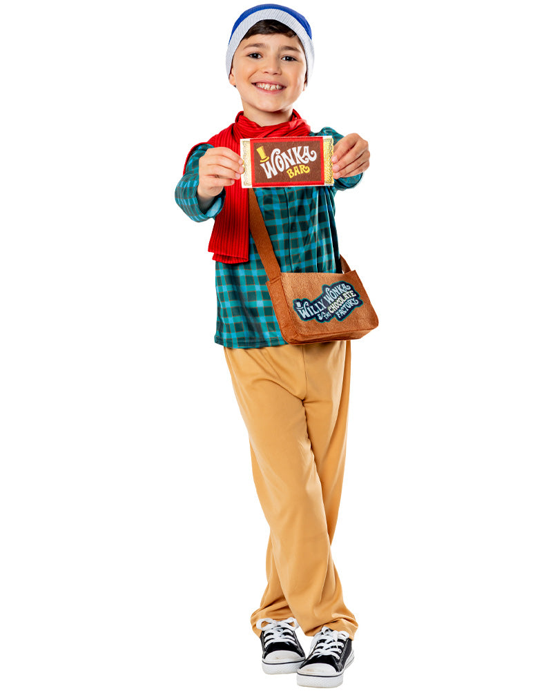 Willy Wonka Charlie Bucket Deluxe Boys Costume – CostumeBox Australia